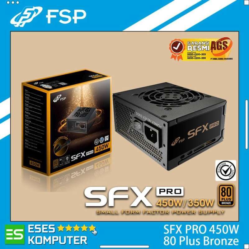 Jual Psu Fsp Sfx Pro 450w 80 Plus Bronze | Sff Mini Itx Power Supply Di ...