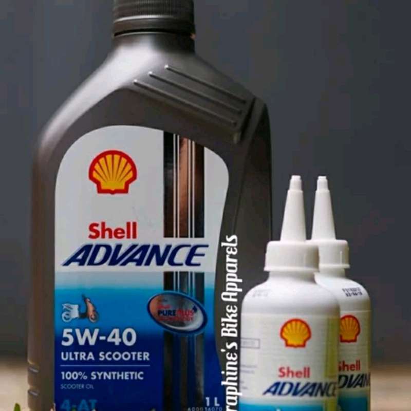 Jual Paket Oli Shell Advance Ultra Scooter Matic 5w40 1l + Oli Gear ...