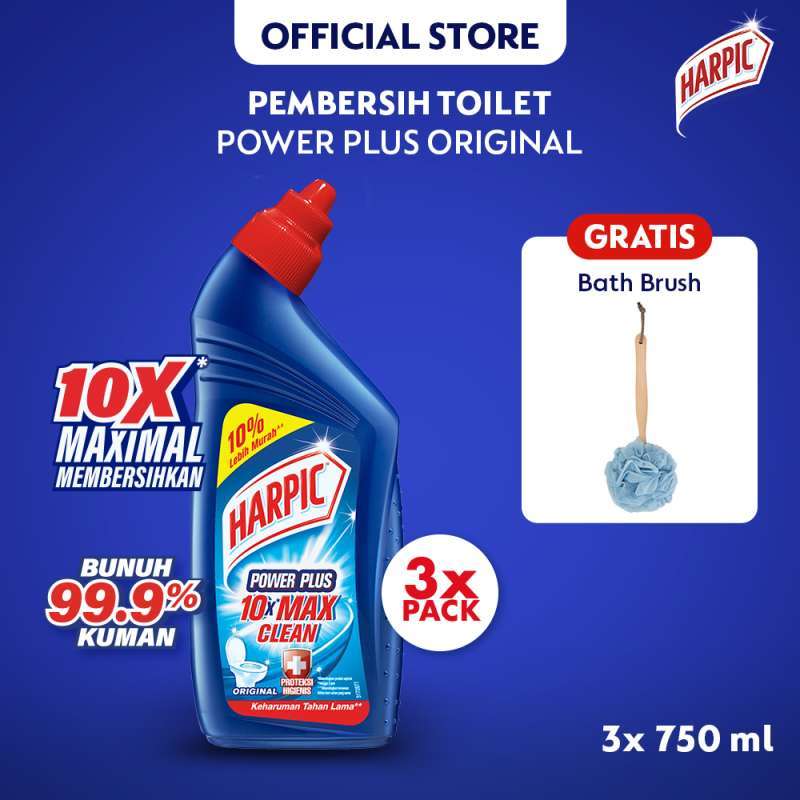 Promo FREE GIFT - Harpic Power Plus Original 750 ml [3 pcs] + FREE ...