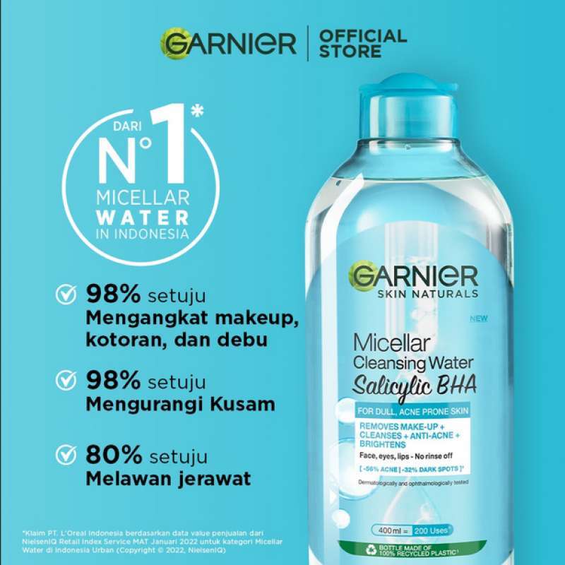 Promo Garnier Micellar Cleansing Water 125ml - Salicylic Bha Diskon 10% ...
