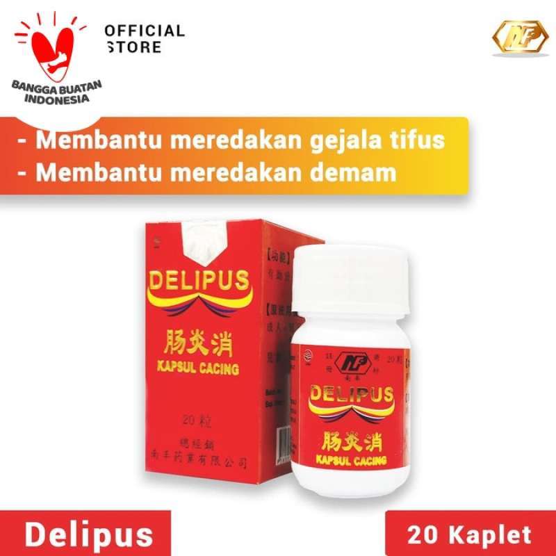 Jual Nan Fung - Delipus Kapsul Cacing Obat Herbal Untuk Demam Dan Tifus ...