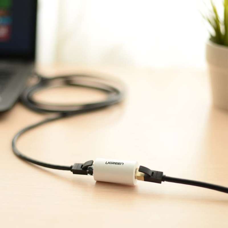 Promo Barrel Connector LAN RJ45 Coupler UGREEN Female Extender FTP ...