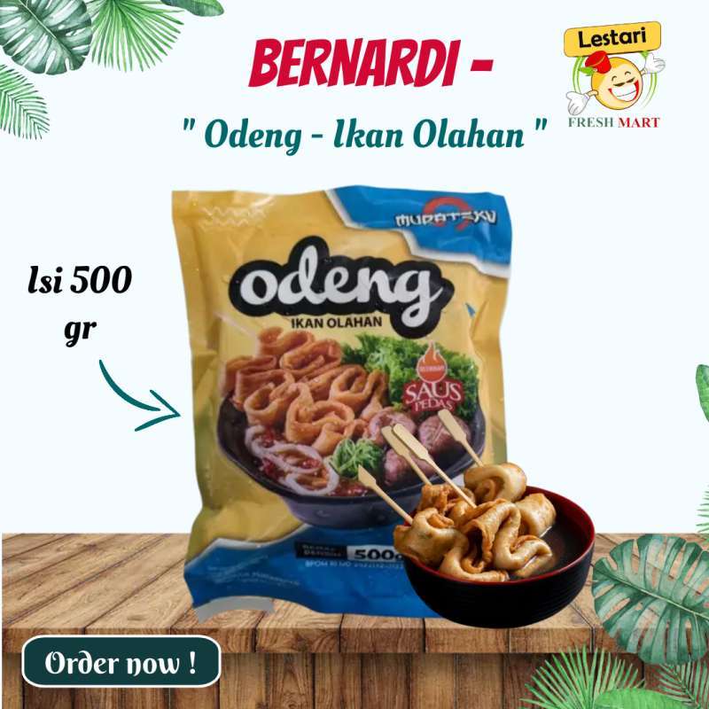 Jual Bernardi Odeng Original Fish Cake Tempura Ikan 500gr / Odeng ...