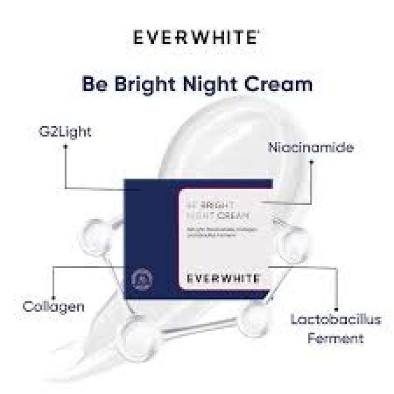 Jual Everwhite Be Bright Cream 20g - Night Cream Di Seller Linda ...