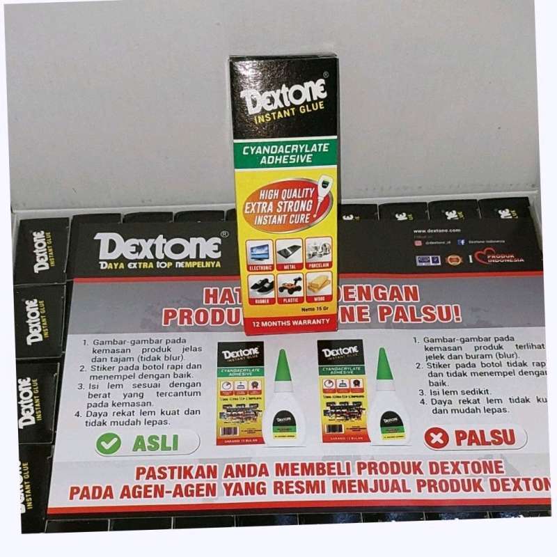 Jual Lem Dextone Instant Glue Lem Dextone Korea Dus Hitam Di Seller ...