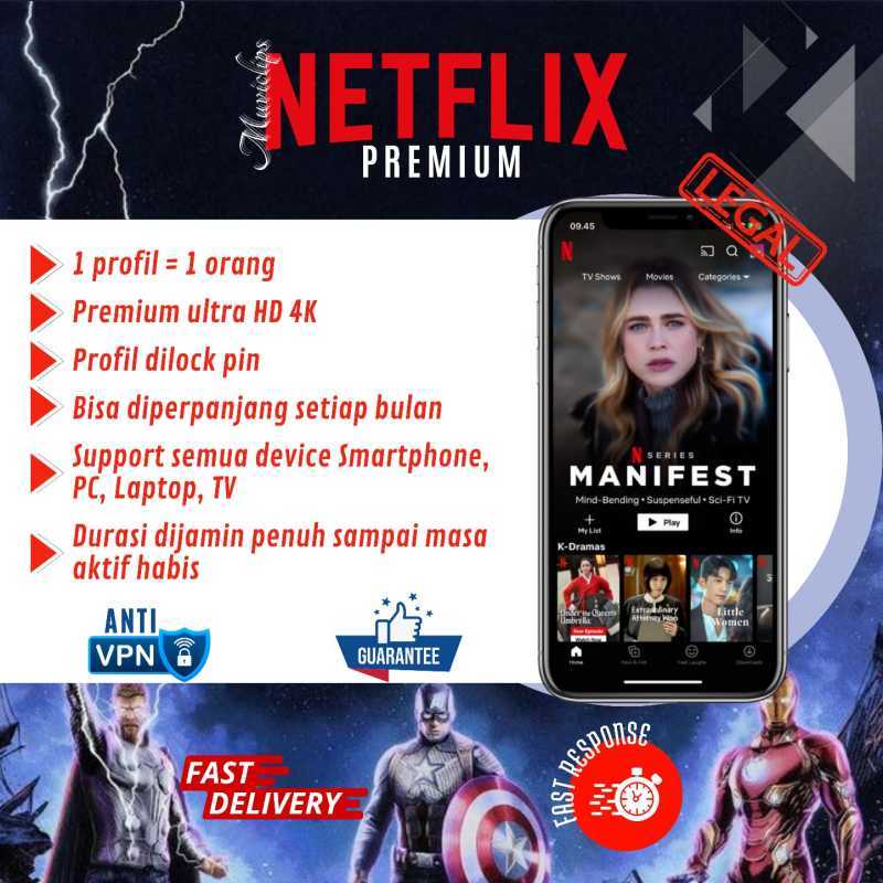 Promo NETFLIX PREMIUM MURAH FULL GARANSI HD BISADI SEMUA DEVICE Diskon ...