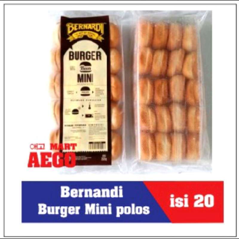 Jual Bernardi Roti Burger Mini Polos isi 20pcs di Seller aegofrozenmart ...