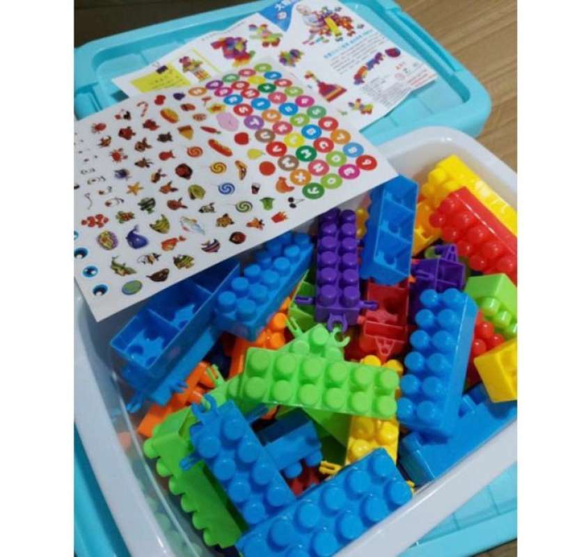 Jual Mainan Balok Susun Ukuran Besar Mainan Lego Block Brick Balok premiuM di Seller REGANS ...