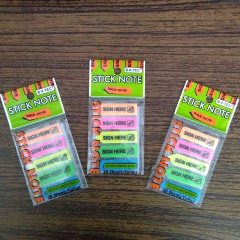Jual V-tec Sticky Notes Sn 205/arrow Sign Di Seller Lancarjaya ...