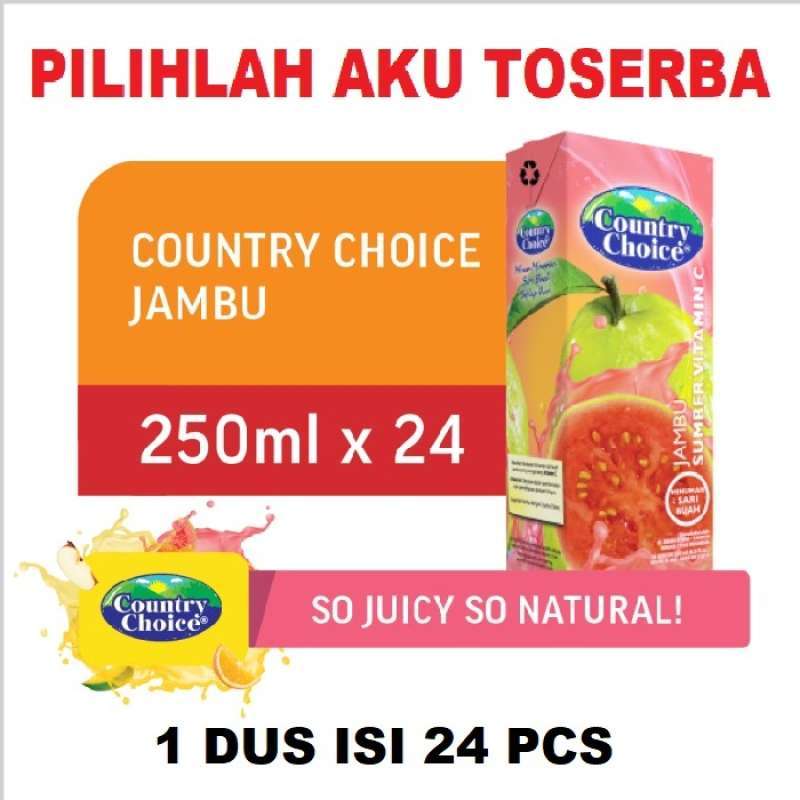 Promo Country Choice GUAVA Jus Jambu 250 ml - ( HARGA 1 DUS ISI 24 pcs ...