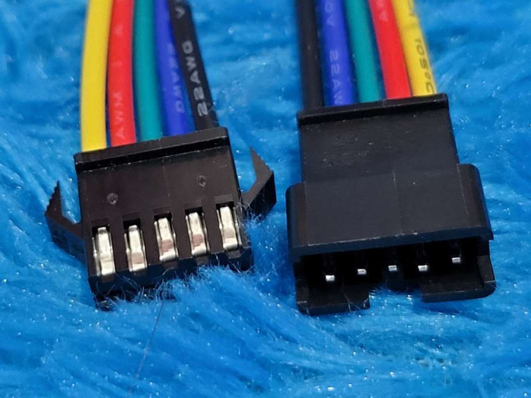 Promo Socket Kabel 5 Pin ( Male + Female ) 21cm - Sambungan Kabel ...