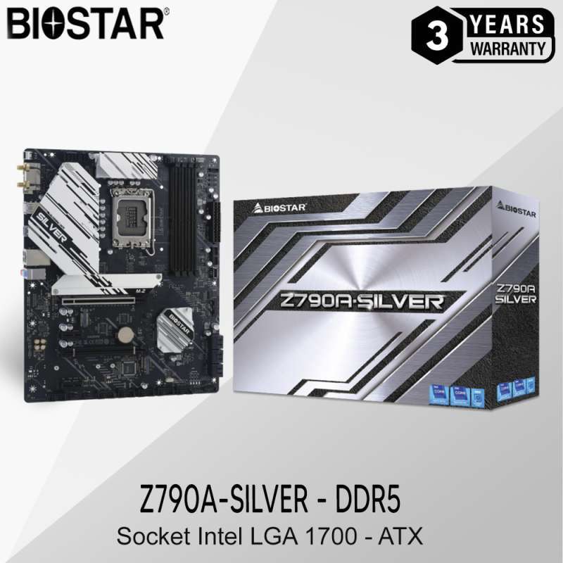 Promo Biostar Z790A-SILVER - DDR5 - Socket LGA 1700 - Motherboard ATX ...