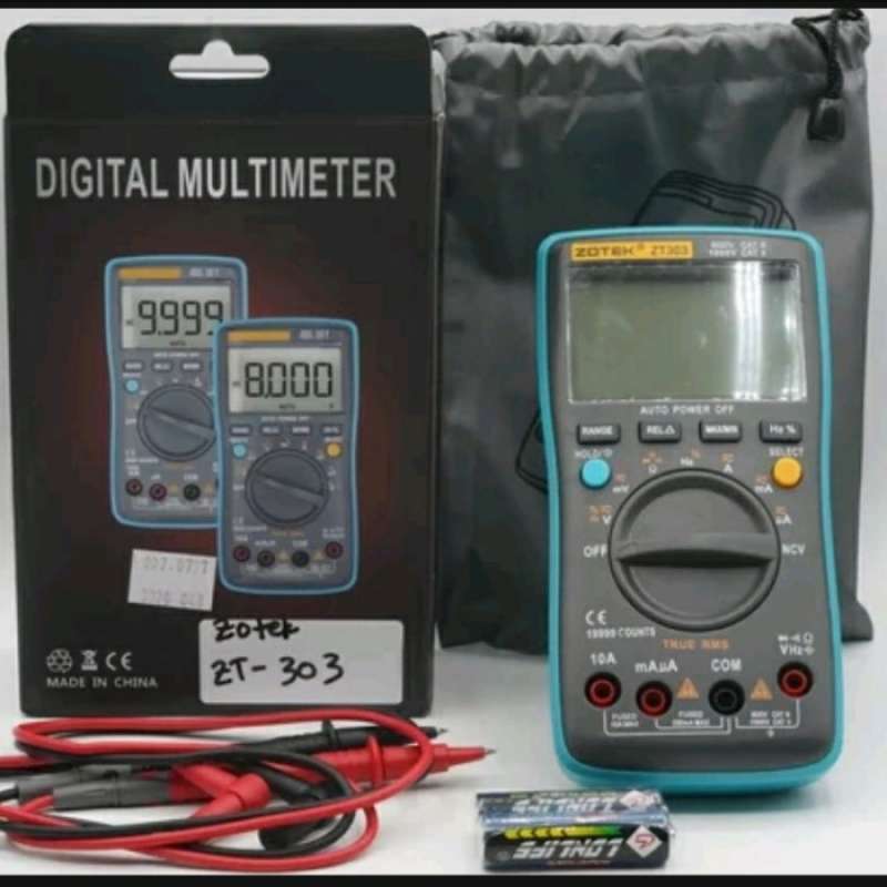 Promo ZOTEK ZT-303 Multimeter Avometer Meter MultiTester Digital True ...