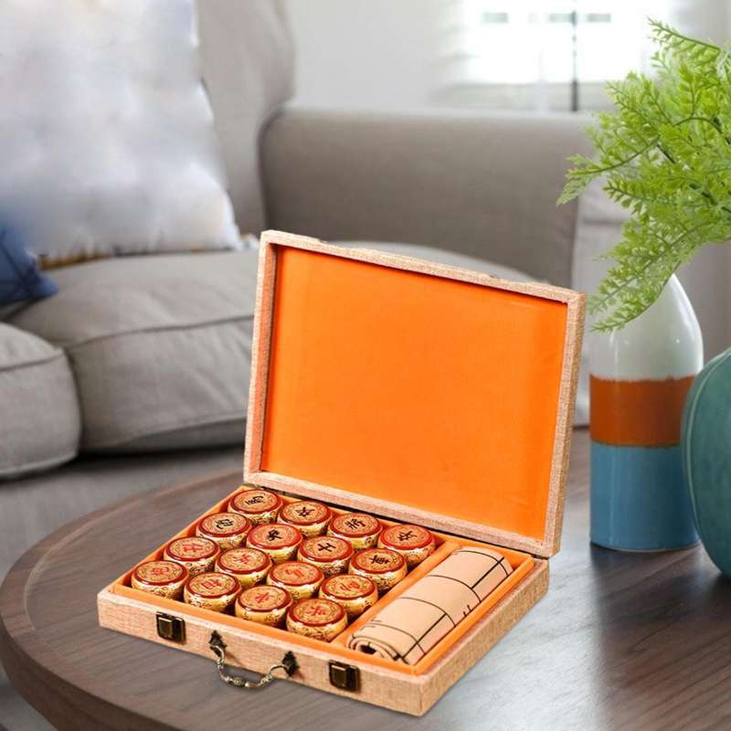 Jual Portable Chinese Chess Set Traditional Collectible Chess Gift For ...
