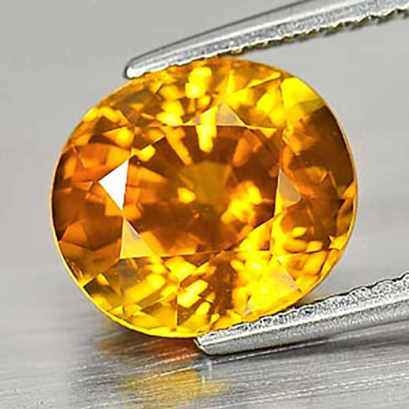 Jual SP-110 Batu Permata Yellow Sapphire Safir Kuning Oval Thailand ...