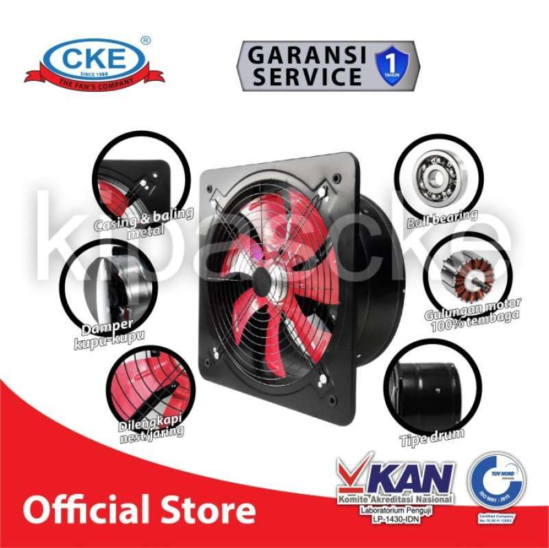 Promo Exhaust Fan Drum CKE 12 Inch Booster Fan Duct Fan Exhaust Dinding ...