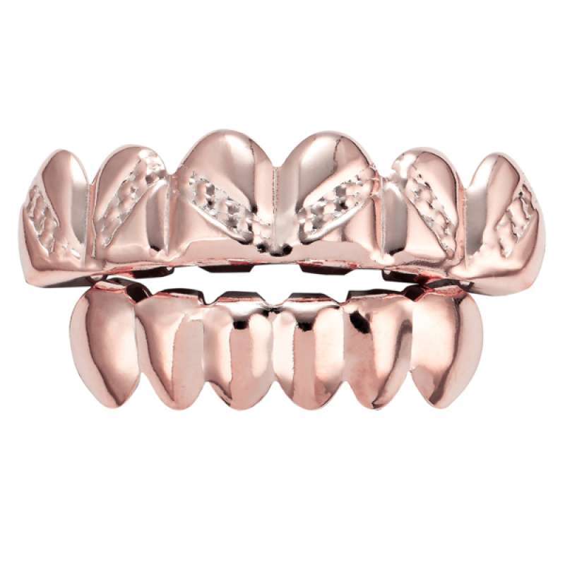 Jual 18k Rapper Punk Teeth Grills Top/bottom Dental Grills Set Unisex ...