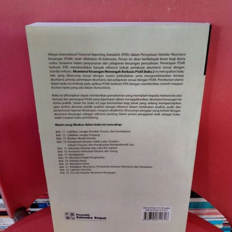 Jual akuntansi keuangan menengah berbasis PSAK oleh Dwi Martani buku 2 ...