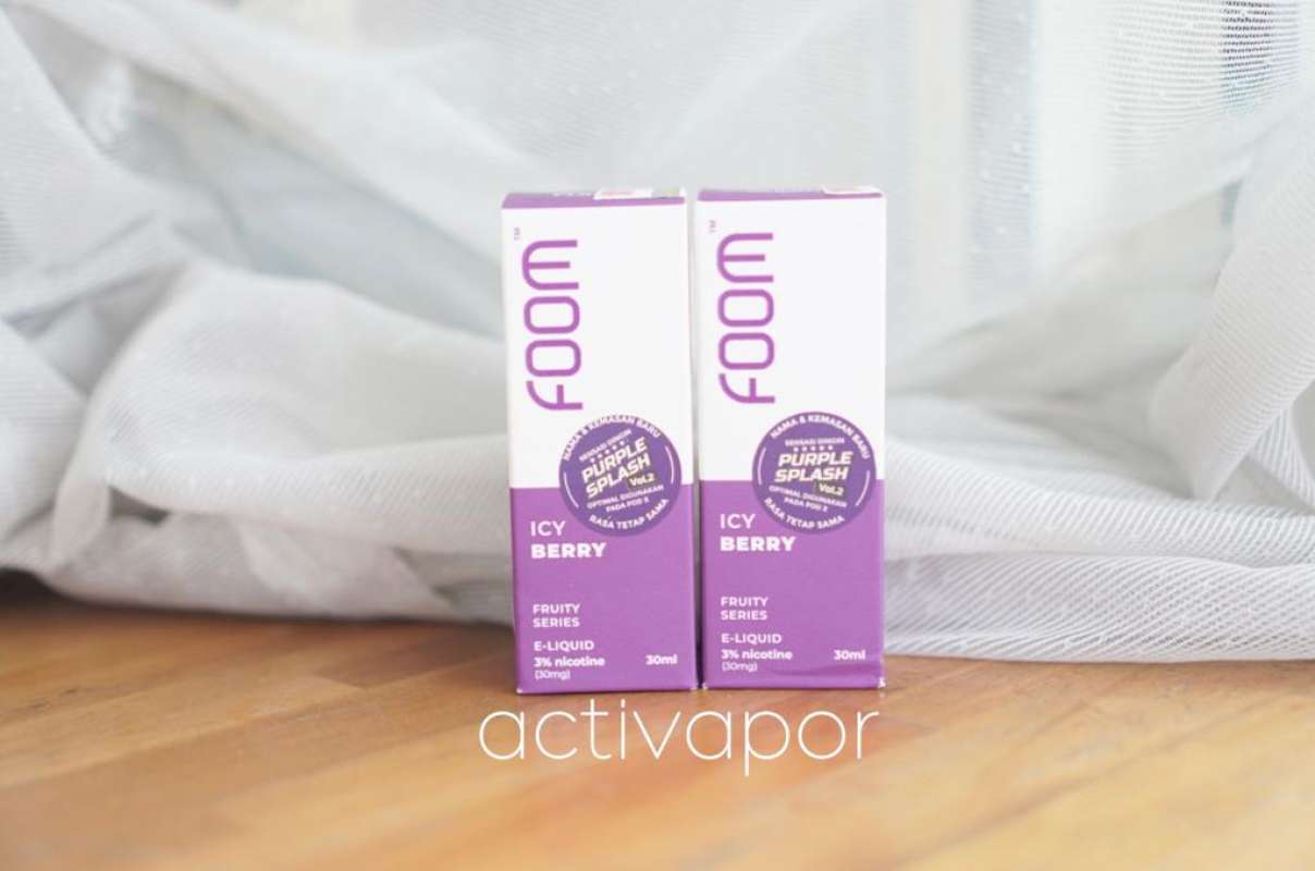 Promo Foom ICY BERRY Vol 2 Purple Splash V2 30mg 30ml Salt Pods Pod ...