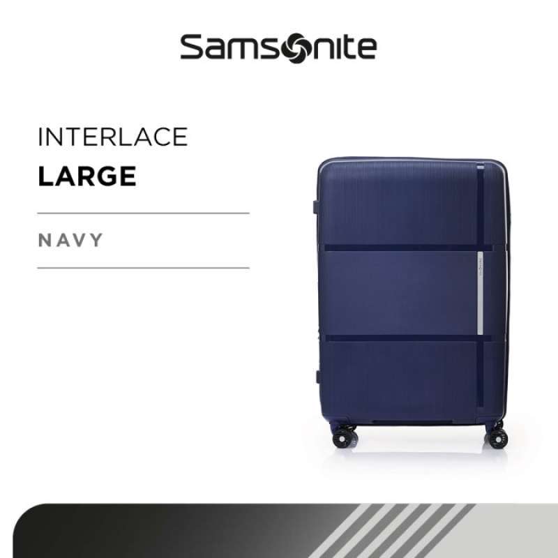 Jual Samsonite Koper Hardcase Interlace Large 28 inch - Navy di Seller ...