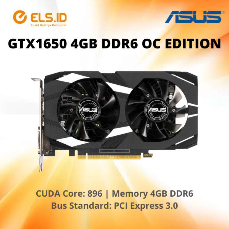 Promo VGA Asus Dual GeForce GTX1650 V2 OC Edition 4GB DDR6 Diskon 4% di Seller ELS Computer ...