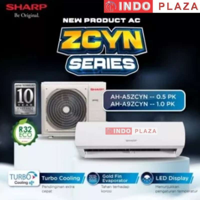 Promo Ac Sharp 1/2 Pk New Agt 2022 Ah-A5Zcyn Gold Fin Anti Karat Diskon ...