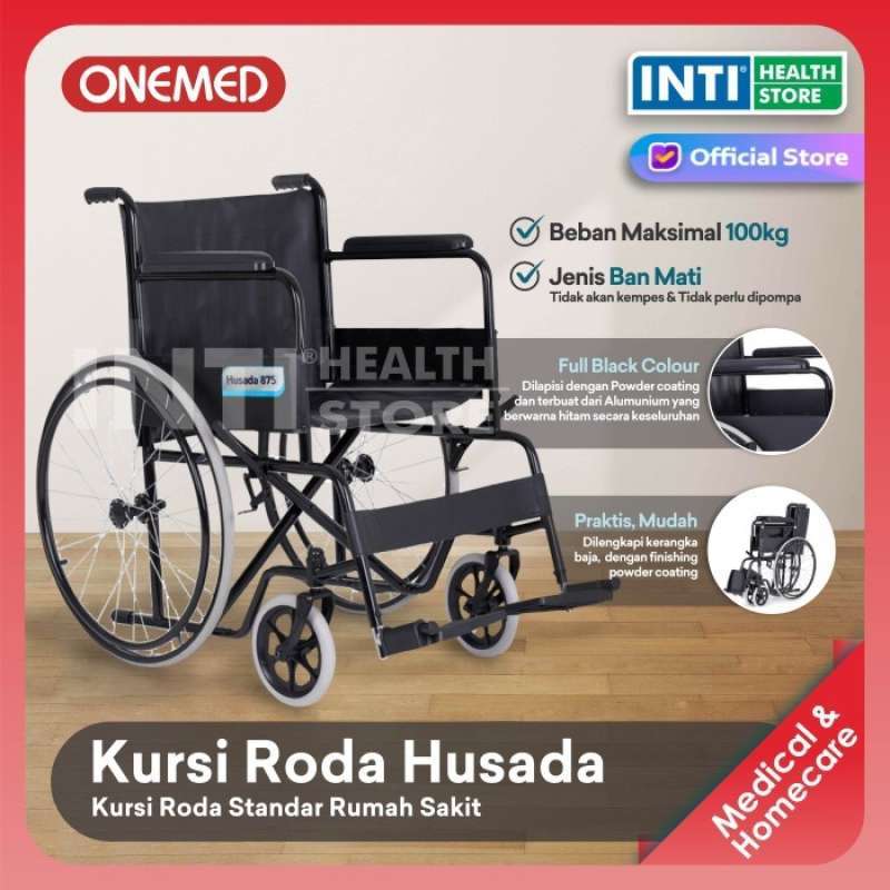 Jual Onemed | Kursi Roda Standar Husada Fs 875 | Wheel Chair Standard ...