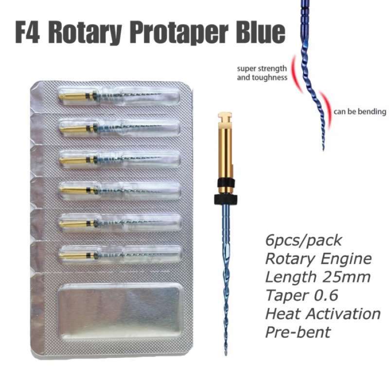Jual Protaper Rotary File Kfile Files Blue Ni-ti F4 Niti Endo ...