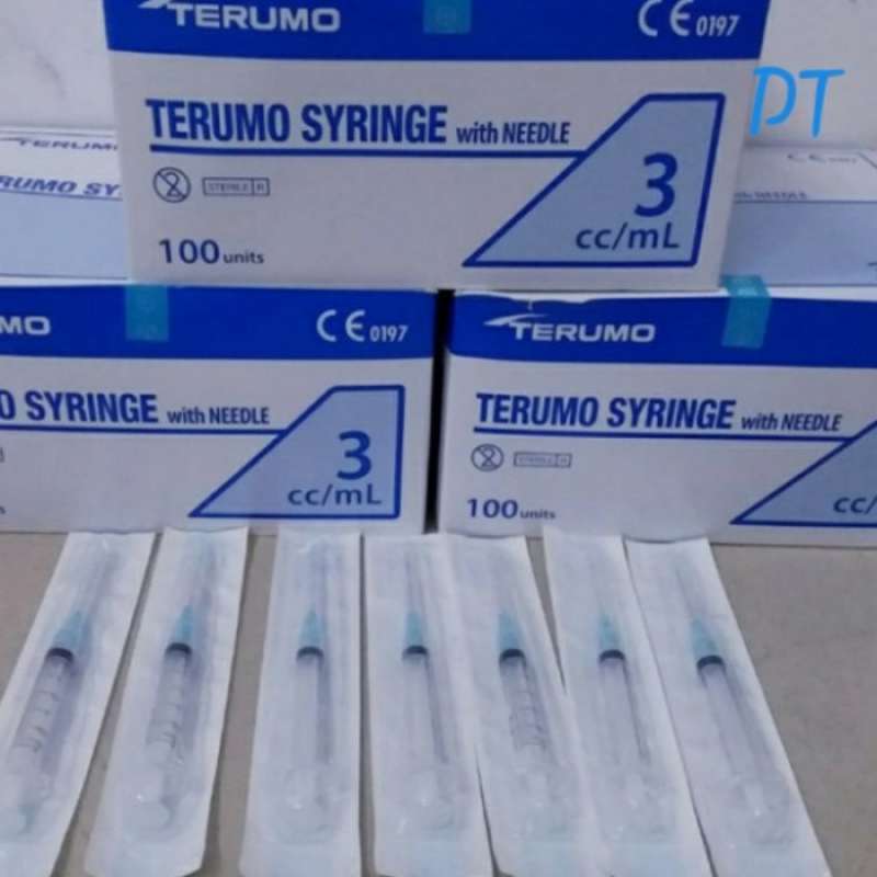 Jual Spuit 3 Cc Terumo Box 100pcs / Spuit 3 Ml Terumo / Syringe 3ml/3cc ...