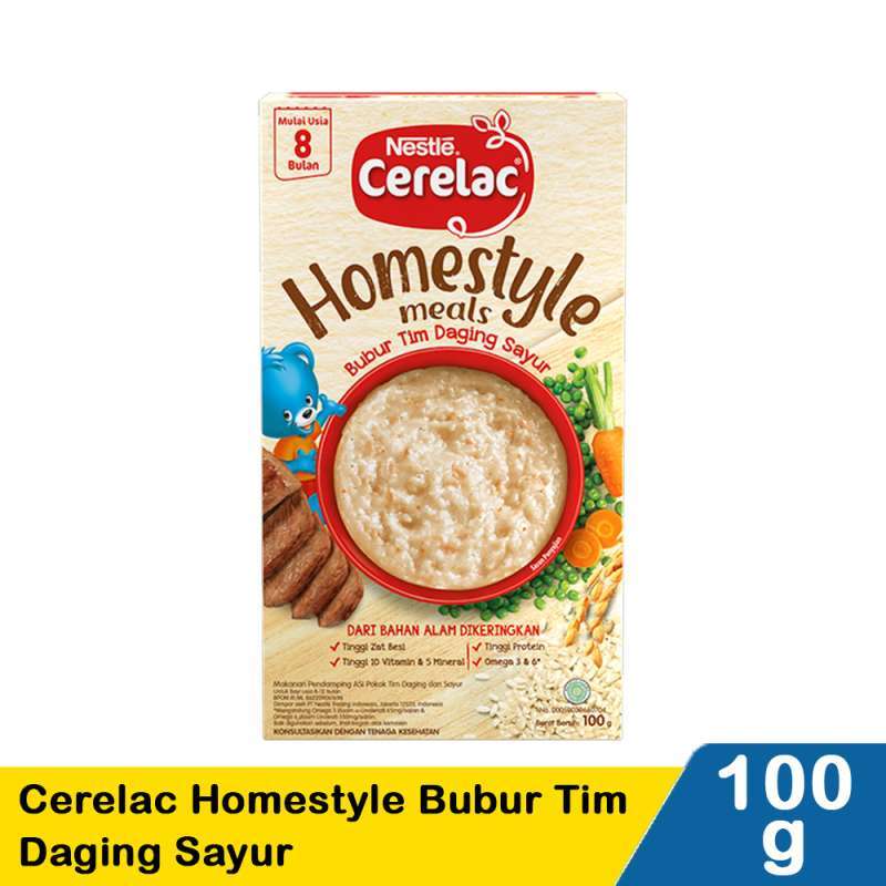 Jual Nestle Cerelac Homestyle Bubur Tim Daging Sayur 100 Gram Di Seller ...