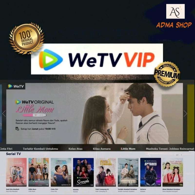 Promo Wetv vip premium 3 bulan full garansi Diskon 50% di Seller ADMA STORE14 - Kapuk, Kota ...