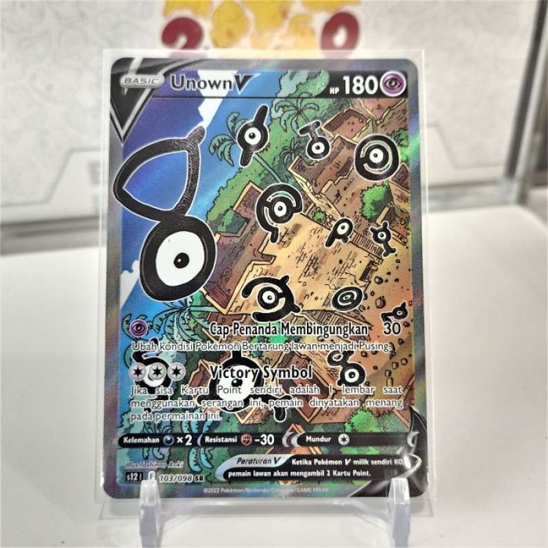 Promo UNOWN V 103 SR Alternate - Pemicu Paradigma - Pokemon TCG ...