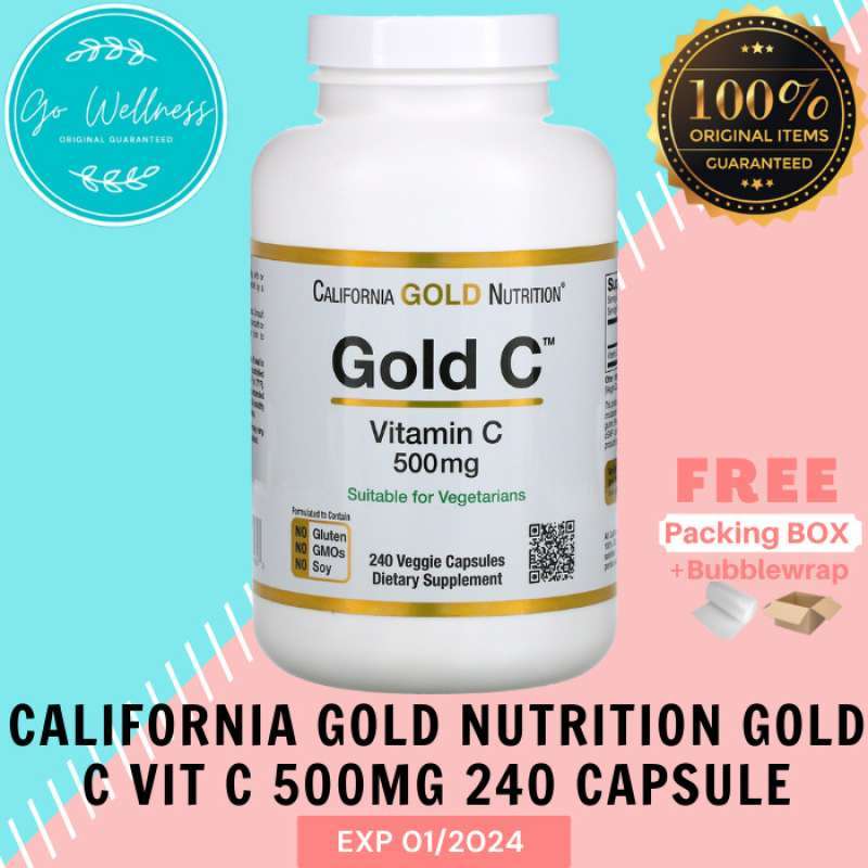 Promo CALIFORNIA GOLD NUTRITION VITAMIN C 500MG ISI 240 CAPSULE Diskon ...