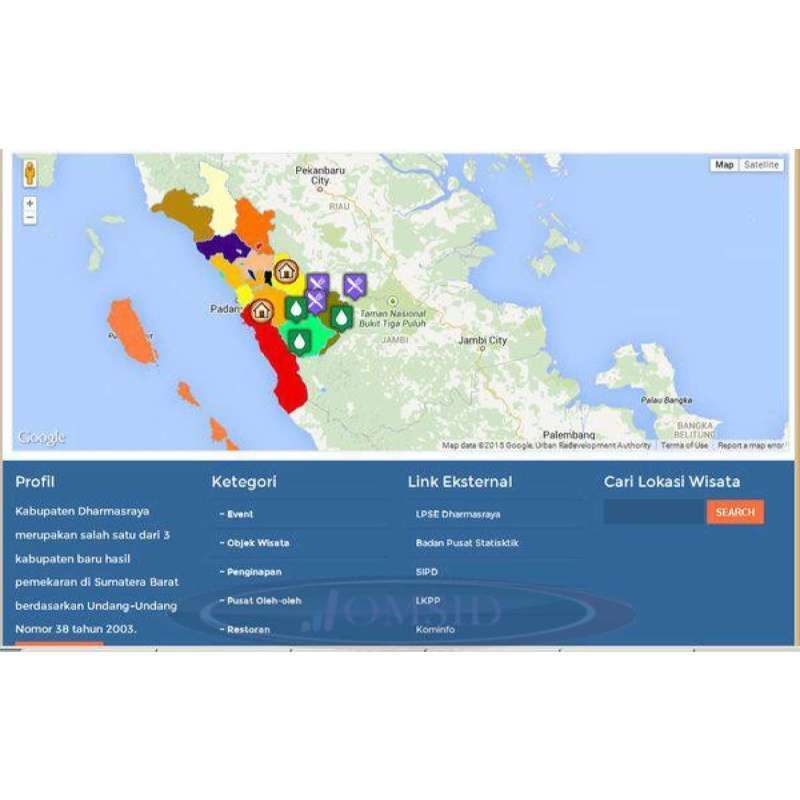 Jual Source Code Gis Lokasi Wisata Berbasis Web Di Seller Omsid Computer - Wanasari, Kab ...