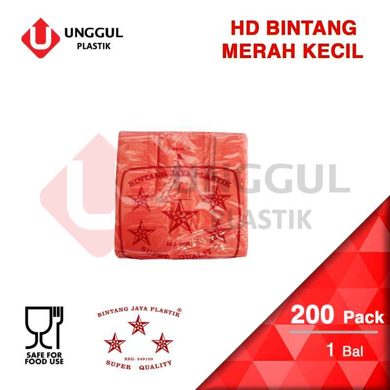 Promo Plastik Hd Bintang Merah Kecil / Bal Diskon 3% Di Seller Unggul ...