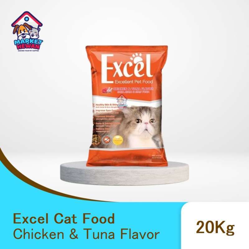Jual Excel Makanan Kucing Chicken & Tuna Flavor 20 Kg di Seller Market ...