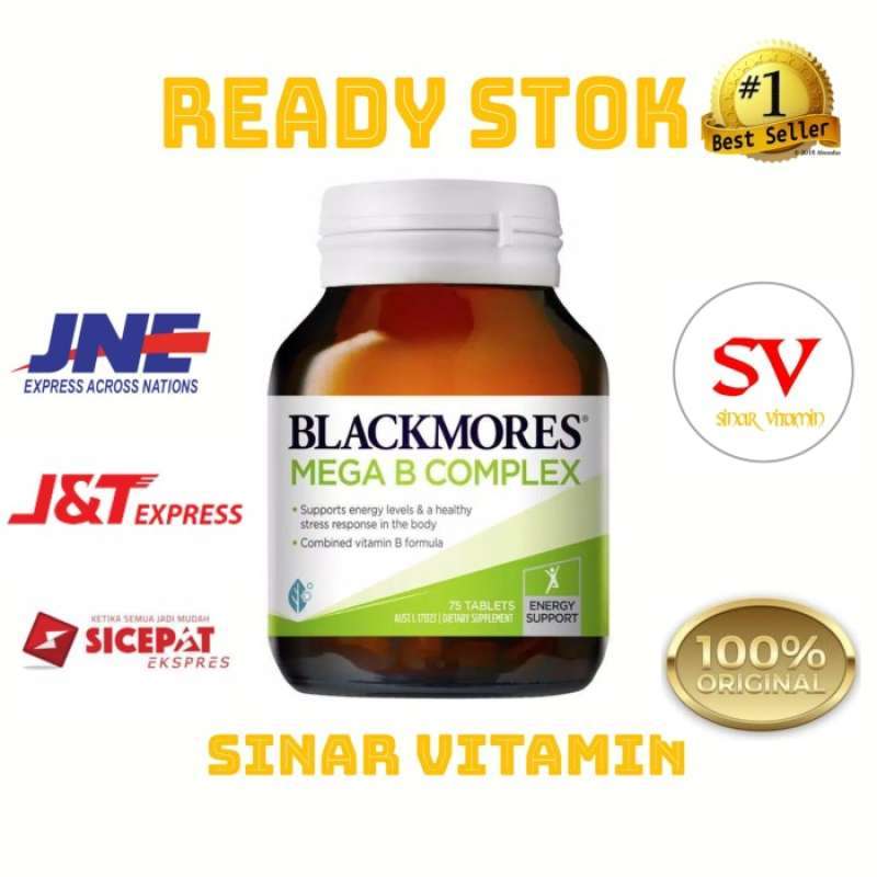 Jual Blackmores Mega B Complex Vitamin B Isi 75 Tablet Di Seller Nur ...