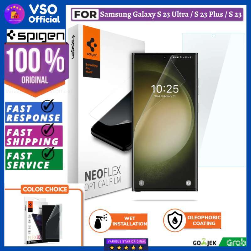 Promo Screen Protector Samsung Galaxy S23 Ultra 5g 2023 Spigen Neo Flex ...