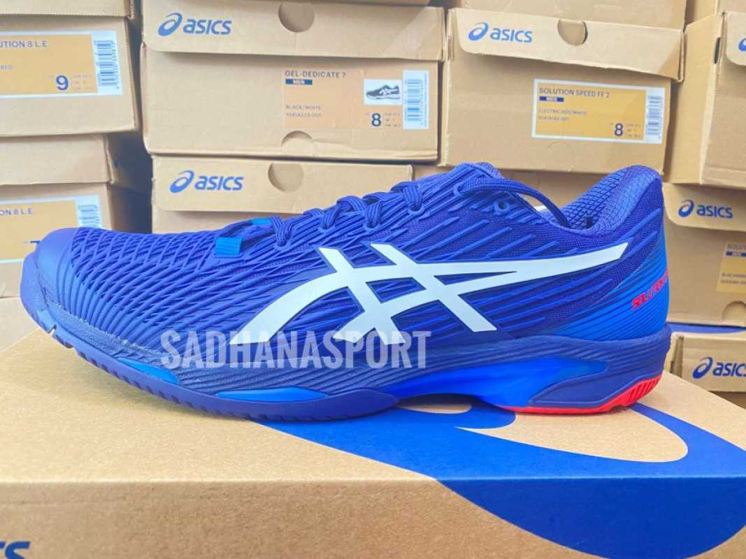 Jual Sepatu Tenis Asics Solution Speed Ff 2 Men Dive Blue/white Di ...
