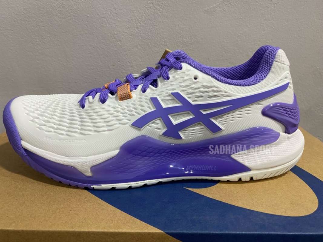 Jual Sepatu Tenis Asics Gel Resolution 9 Women White/Amethyst di Seller ...