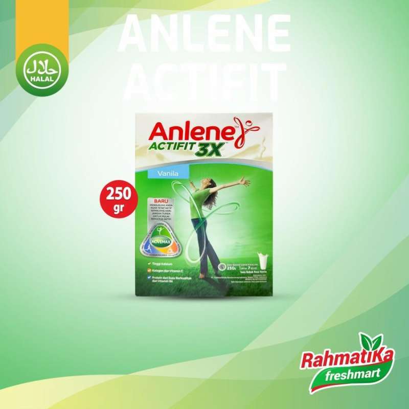 Jual Susu Anlene Actifit 3X Rasa Vanila 250g di Seller Rahmatika ...