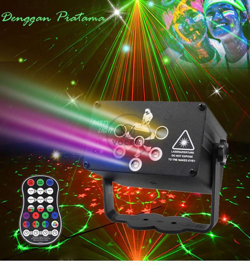 Jual Lampu Laser Disko Panggung Disco Party Led RGB Projector Light di ...