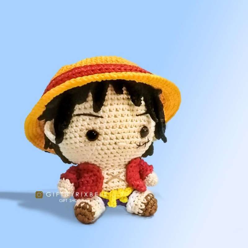 Jual RB One Piece Luffy (Crochet amigurumi, merchandise anime,boneka ...