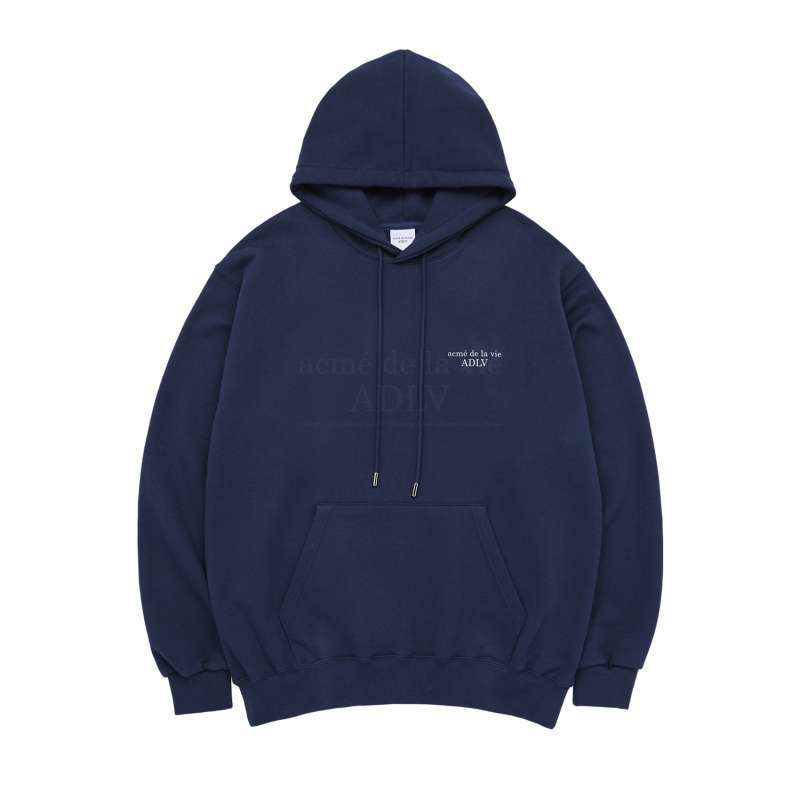 Promo Acme De La Vie ADLV Basic Logo Season2 Hoodie Navy Diskon 26% di ...
