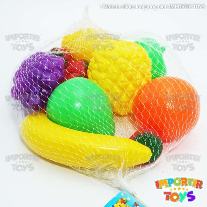 Jual Mainan Edukasi Anak Buah Buahan Jeruk Oisang Anggur Strawberry ...