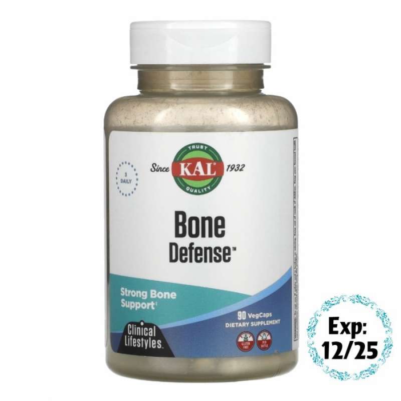 Promo KAL Bone Defence 90 Veg Capsules, Advanced Calcium formula Vit D3 ...