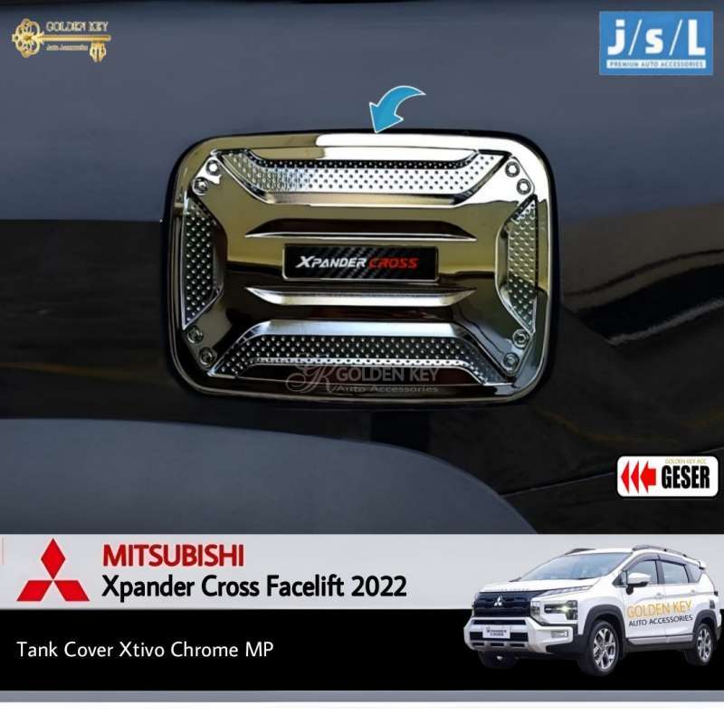 Jual JSL Tank Cover New Xpander Cross 2022 Tutup Tangki Bensin Xtivo Chrome MP di Seller GOLDEN ...