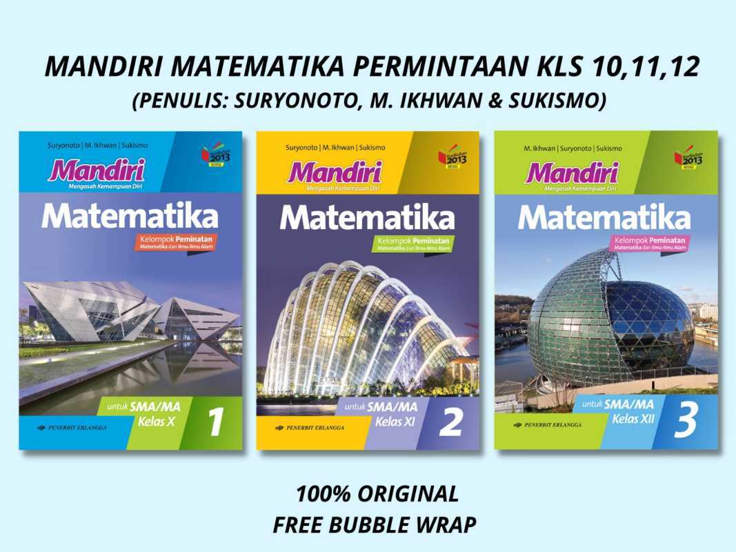 Promo Buku Mandiri Matematika (wajib) Kelas 10 11 12 K13n Sma Erlangga Diskon 25% Di Seller ...