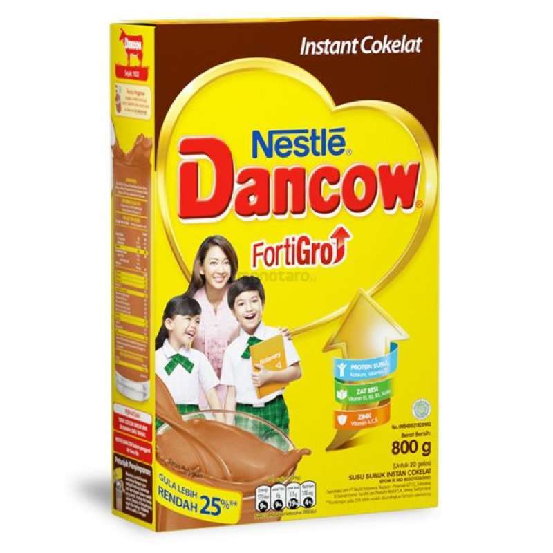 Jual Nestle Dancow Instant FortiGro Susu Formula - Coklat [800 g] di ...
