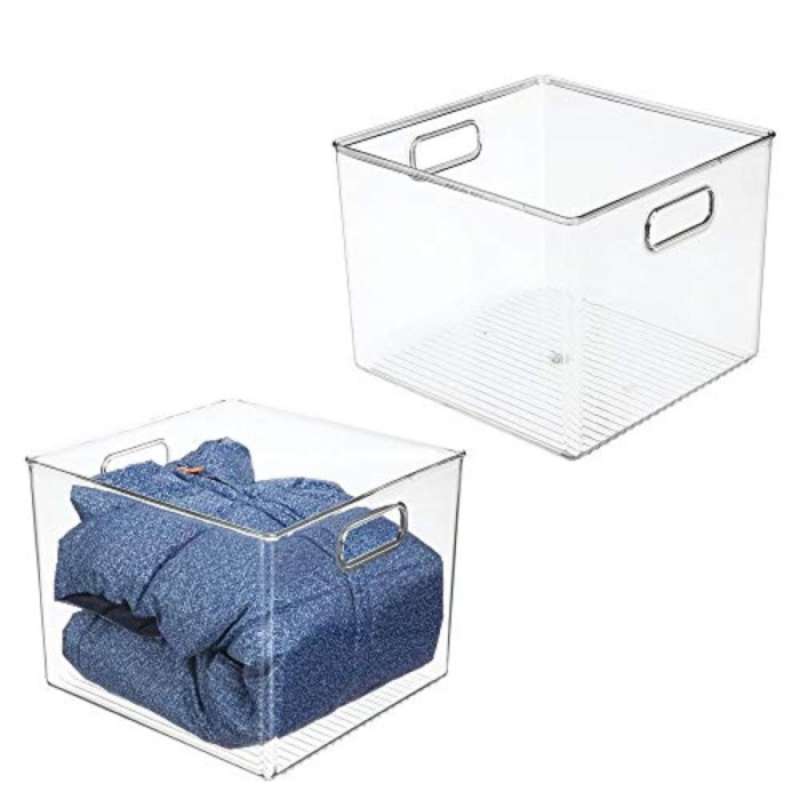 Promo Mdesign Deep Plastic Storage Bin Box - Closet Organizer For Kids ...